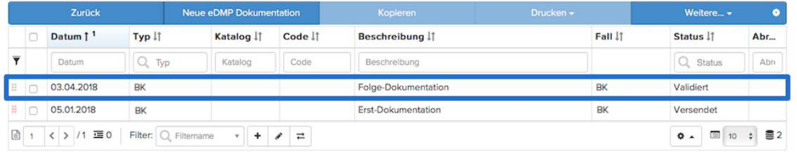 eDMP-Dokumentationen erstellen – Avi Medical Handbuch