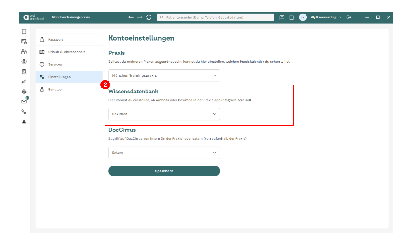 Wie kann zwischen den Lexika Amboss und Deximed wechseln? – Avi Medical ...